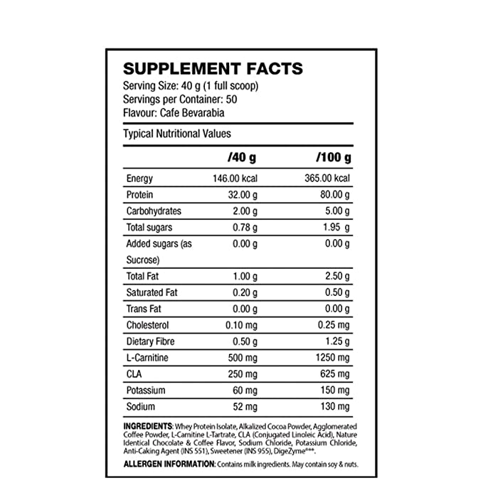 ISO Ripped | Whey Isolate Protein | Weight Loss Formula | 2 kg | Cafe ...